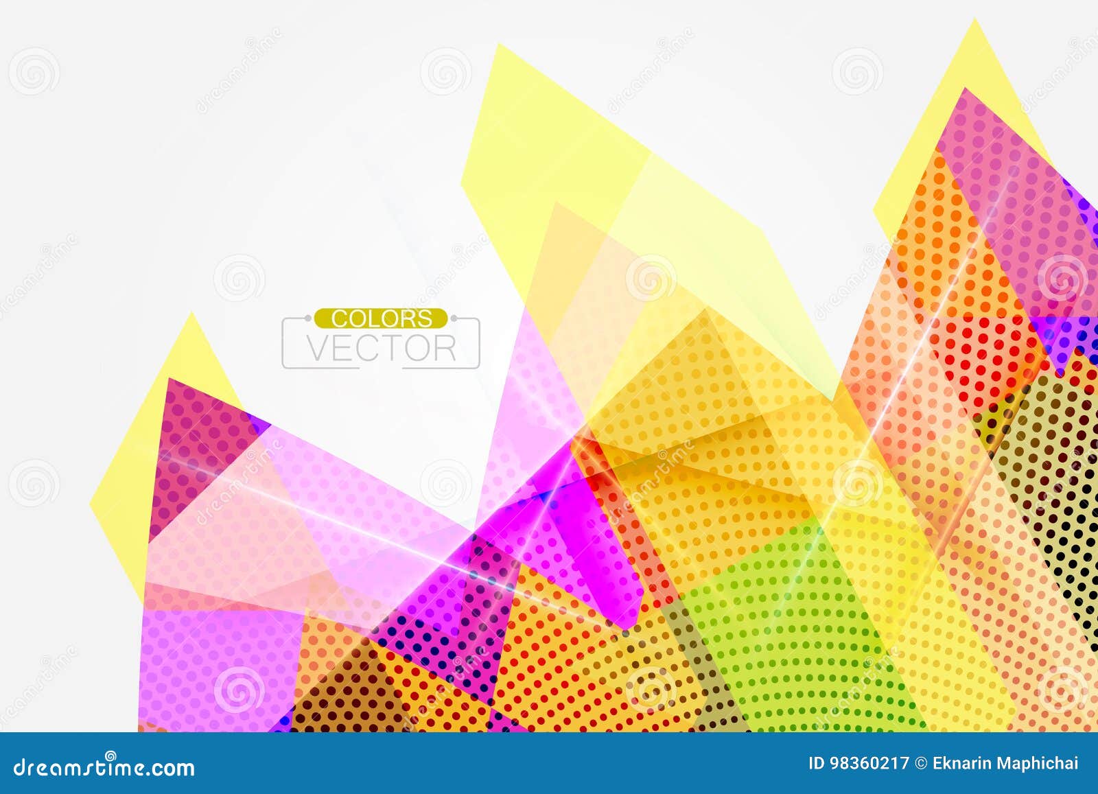 Translucent Colorful Shape Scene Vector Stock Vector - Illustration of ...