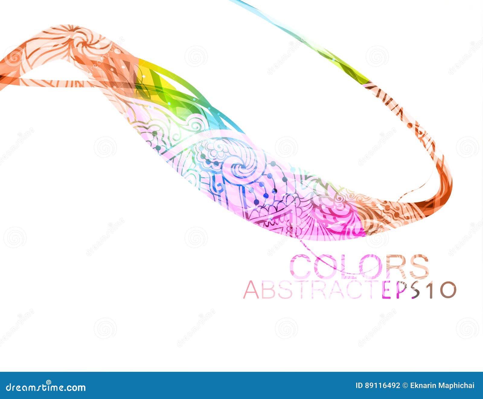 Translucent Colors Doodles Scene Stock Vector - Illustration of ...