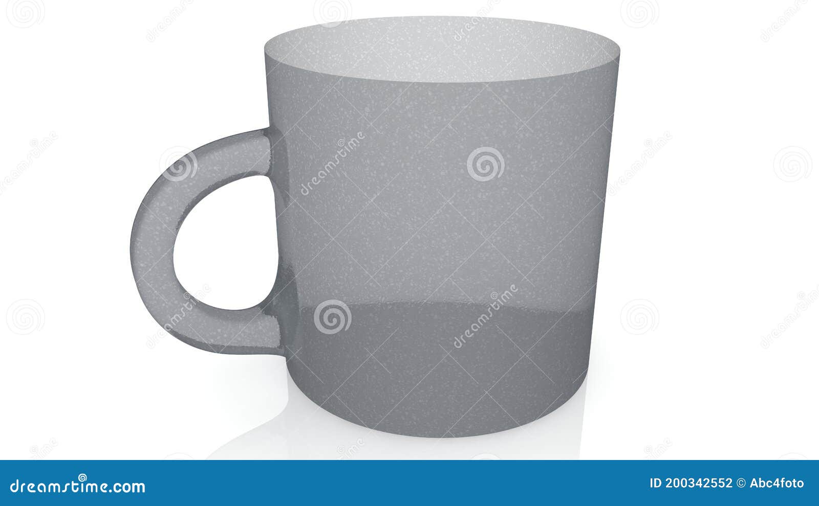 Translucent Cup on White Background Stock Illustration - Illustration ...