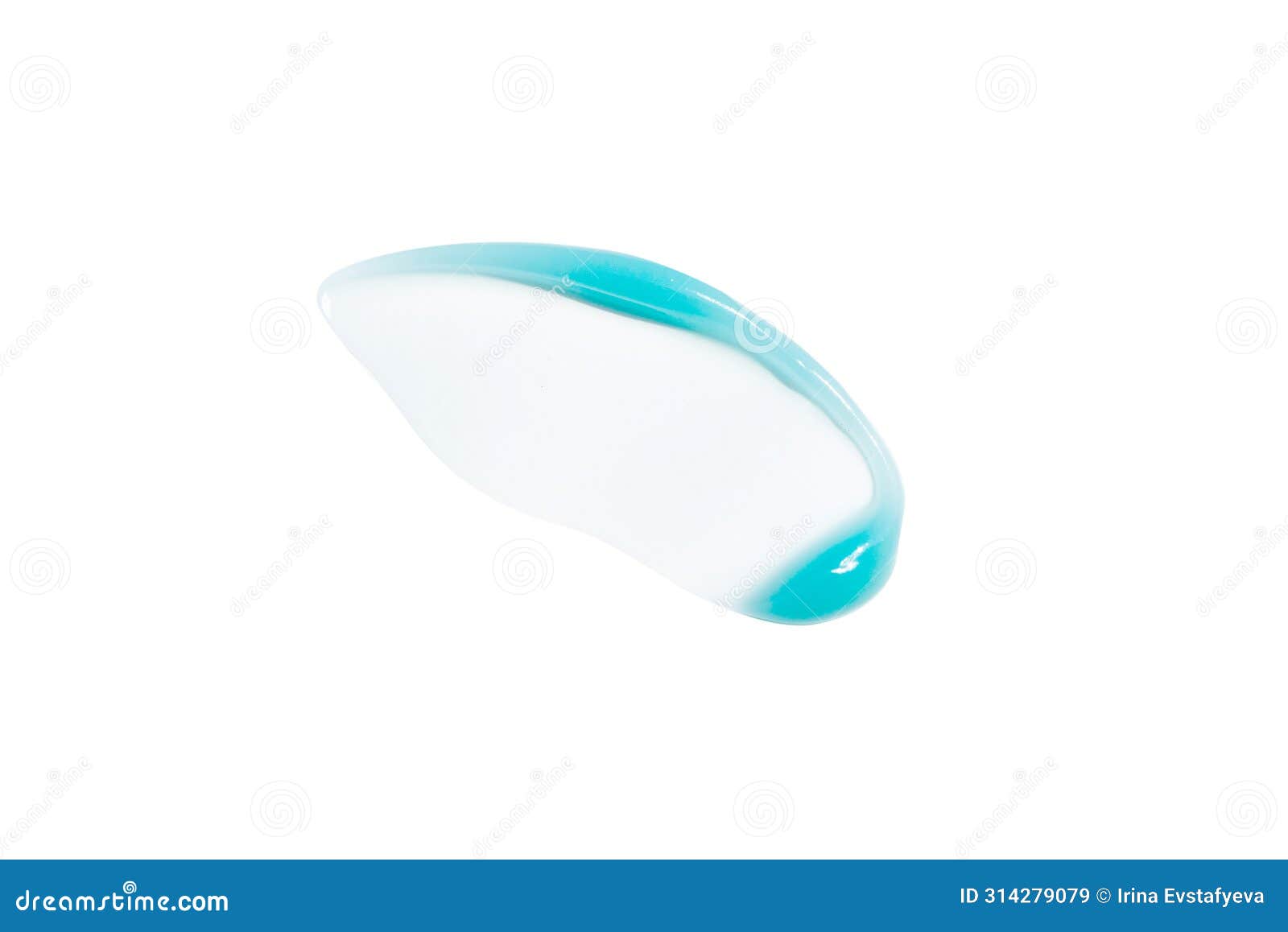 Translucent Drop Of Liquid Blue Hydration Cream With Hyaluron For ...