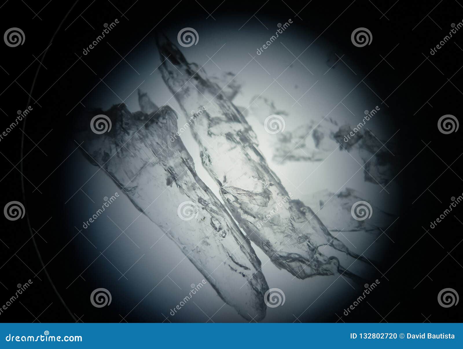 Translucent Drug Crystals Under the Microscope for Scientific Research ...