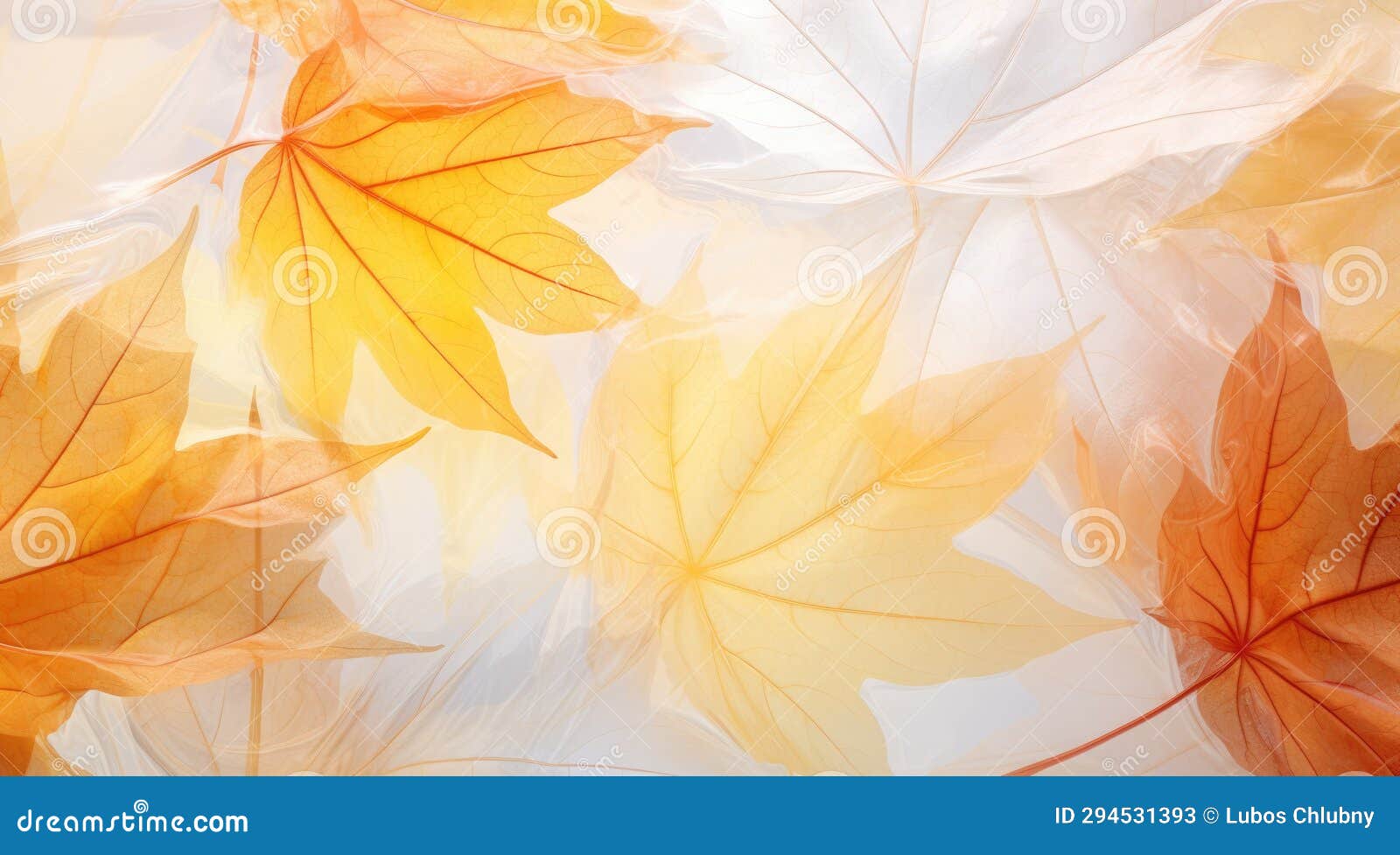 Translucent Fallen Autumn Leaves. Fall Autumn Background Stock ...