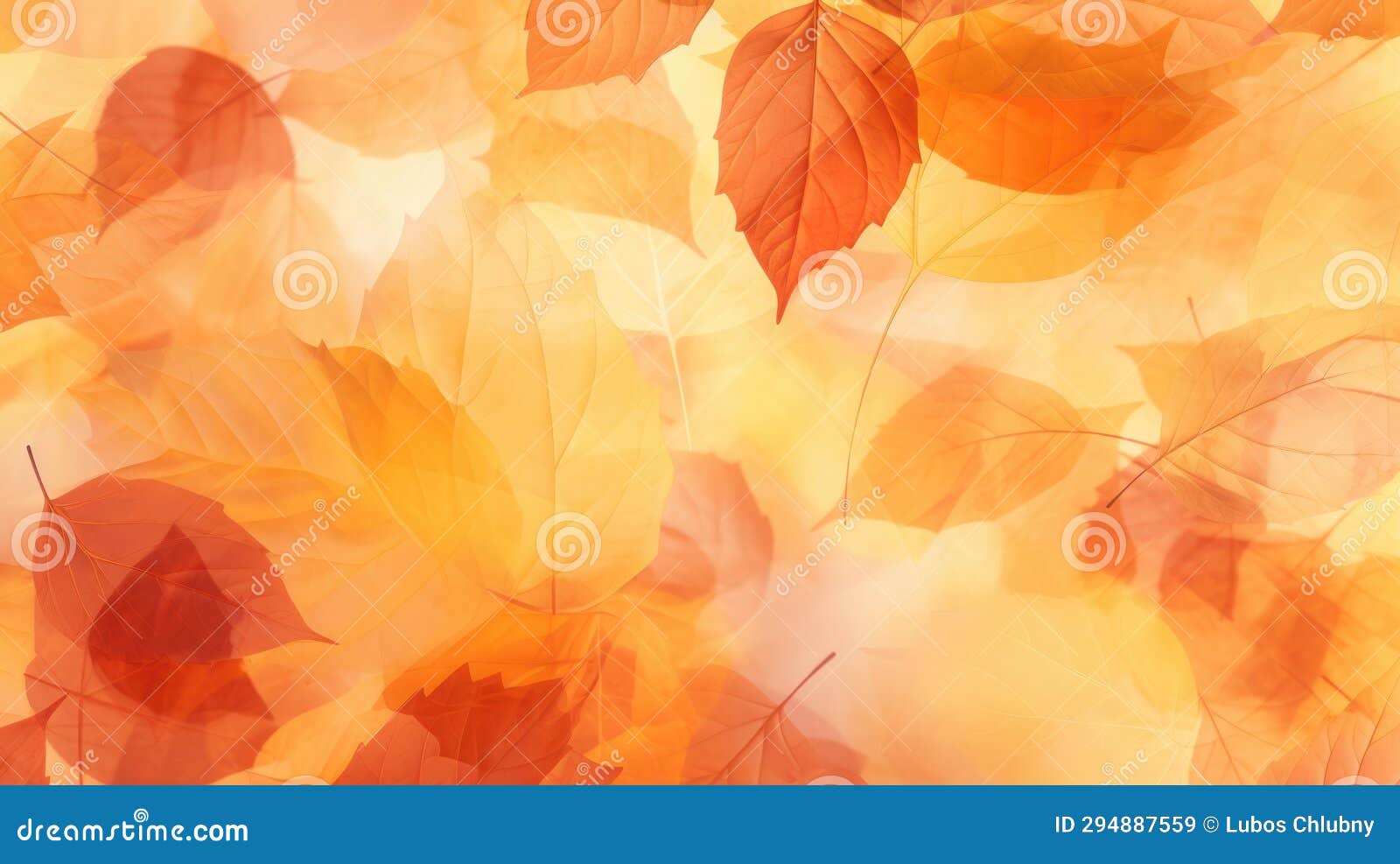 Translucent Fallen Autumn Leaves. Fall Autumn Background Stock ...