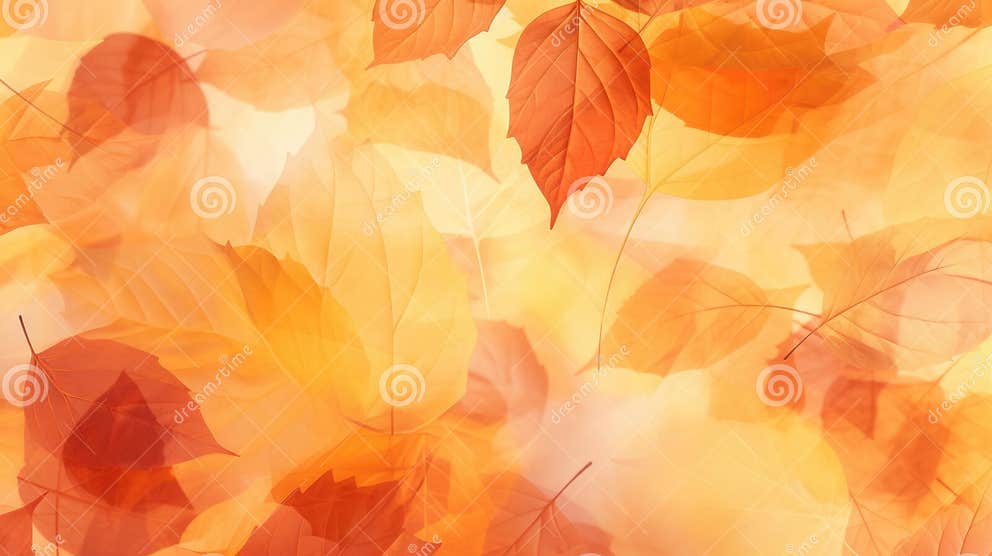 Translucent Fallen Autumn Leaves. Fall Autumn Background Stock ...