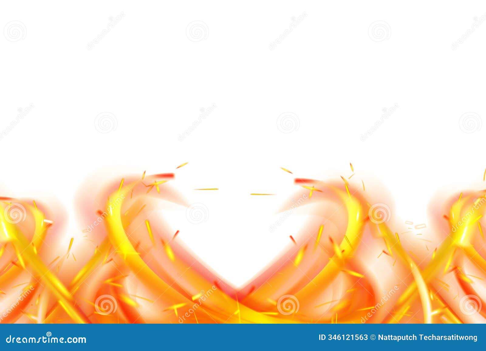 Translucent Fire Flames And Sparks On Transparent Background. For Used ...