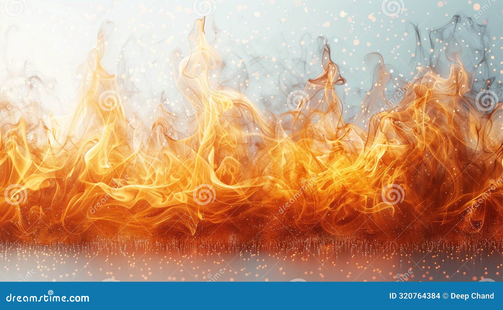 Translucent Fire Flames And Sparks On Transparent Background. For Used ...
