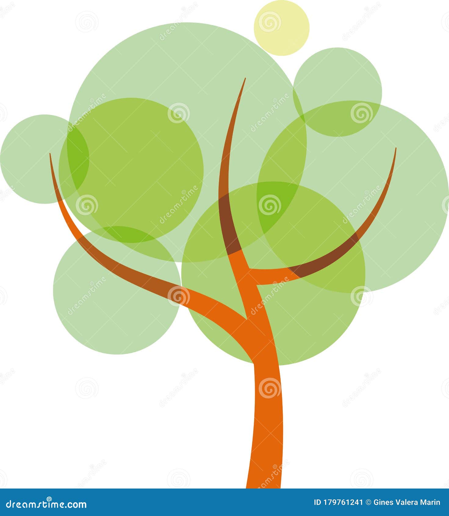 Translucent Geometric Tree Symbol. Clean and Flat Style Stock ...