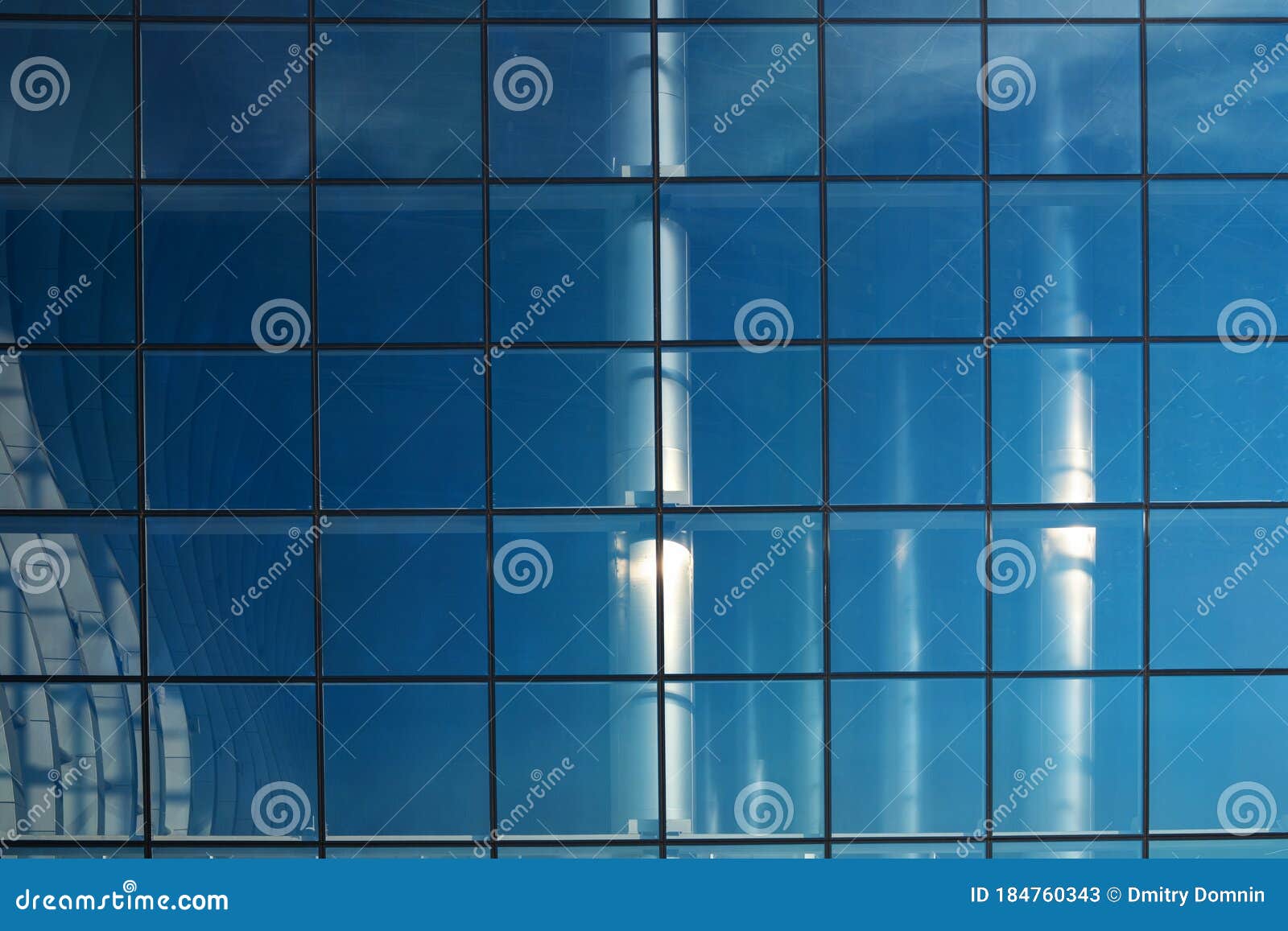 Translucent Glazing of a Modern Building Stock Image - Image of ...