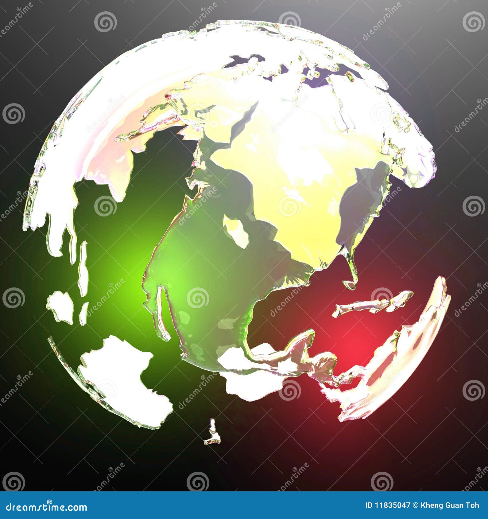Translucent Glowing World Globe Stock Illustration - Illustration of ...