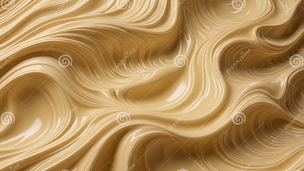 Translucent Golden Waves Abstract Organic Texture Pattern Stock ...