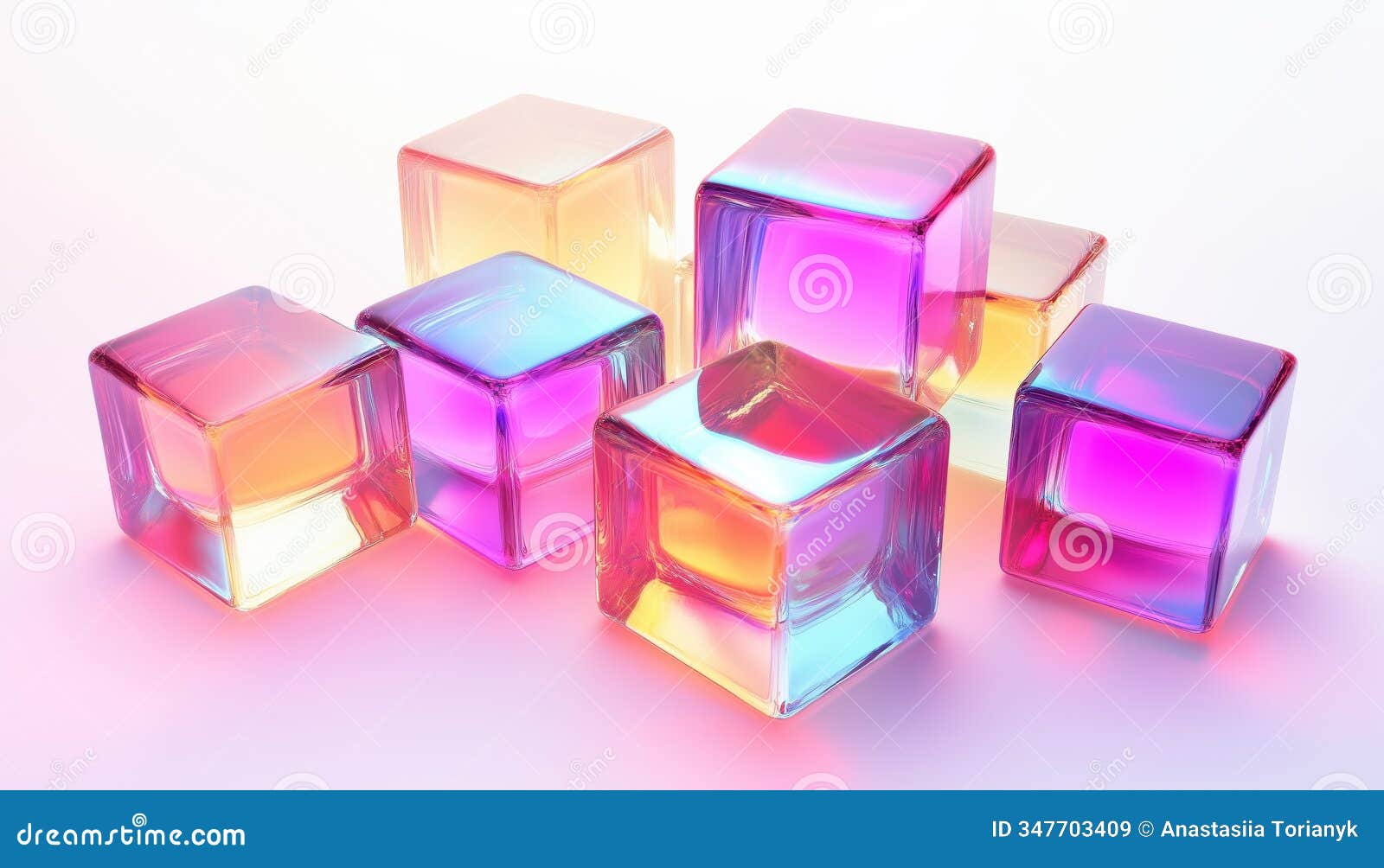 Translucent Gradient Cubes and Materials: Stunning 3d Renderings on ...