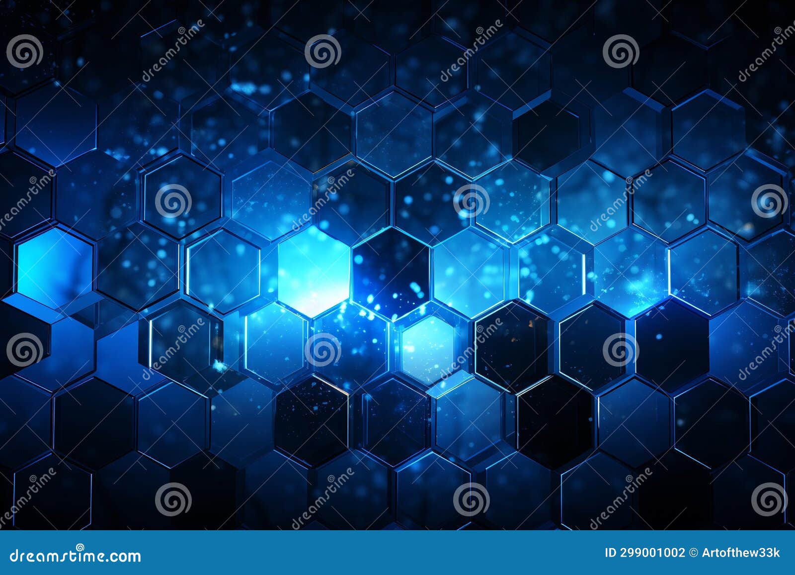 Translucent Hexagon Network: Abstract Digital Defense Stock ...