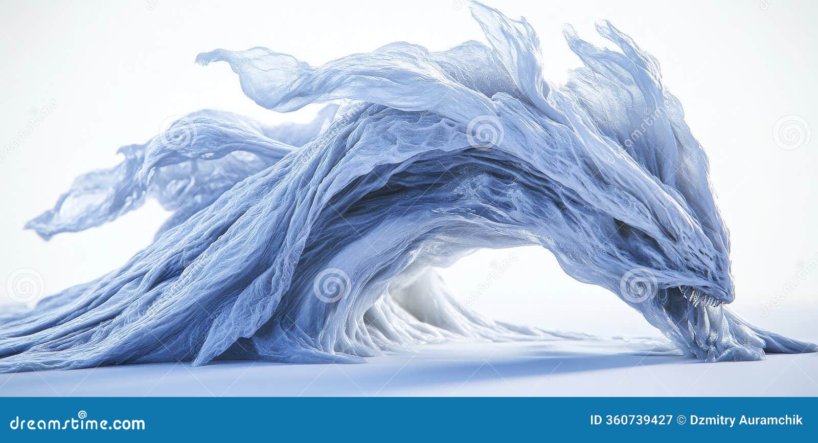 A Translucent Icy Blue Background with a Frosted Glass Texture and Soft ...