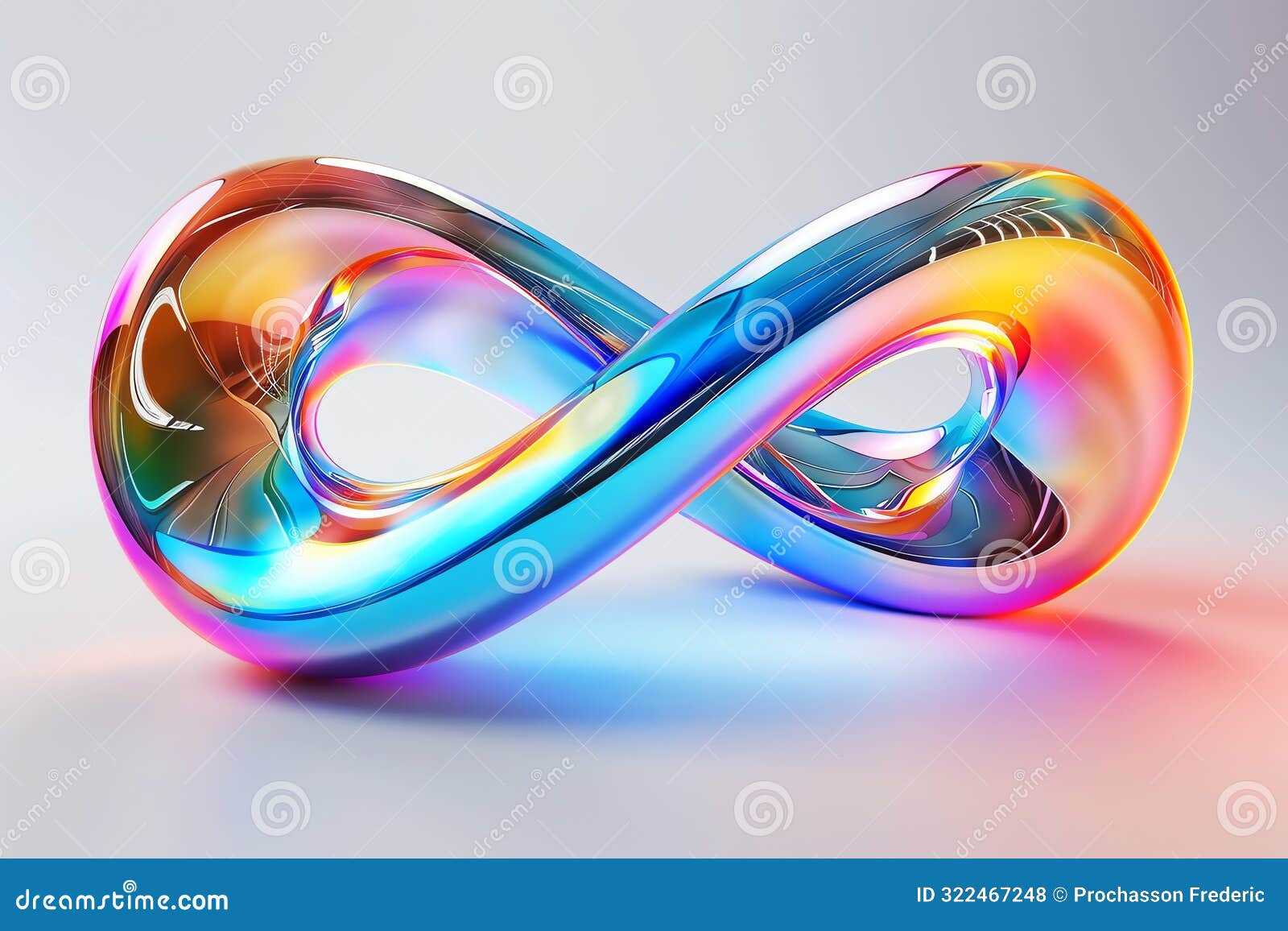 Translucent Infini Sign, AI Generated Stock Illustration - Illustration ...