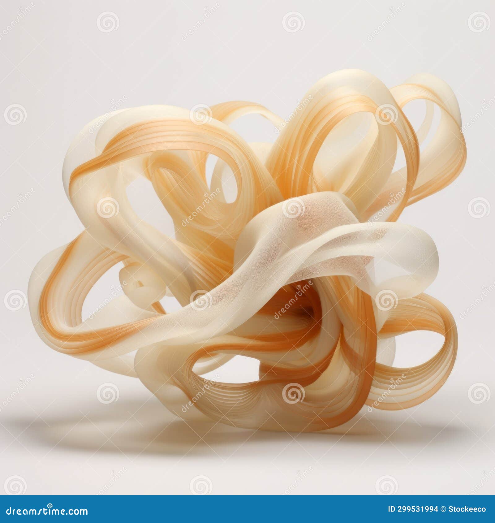 Translucent Layers: a Captivating 3d Rendering of Tangled Forms Stock ...