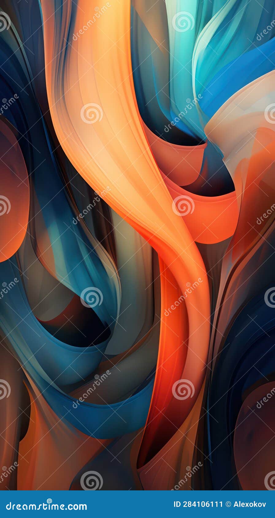 Translucent Overlapping Shapes in Vibrant Colors. Stock Illustration ...