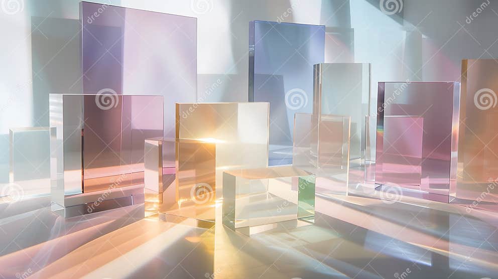Translucent Prism Display stock illustration. Illustration of ...