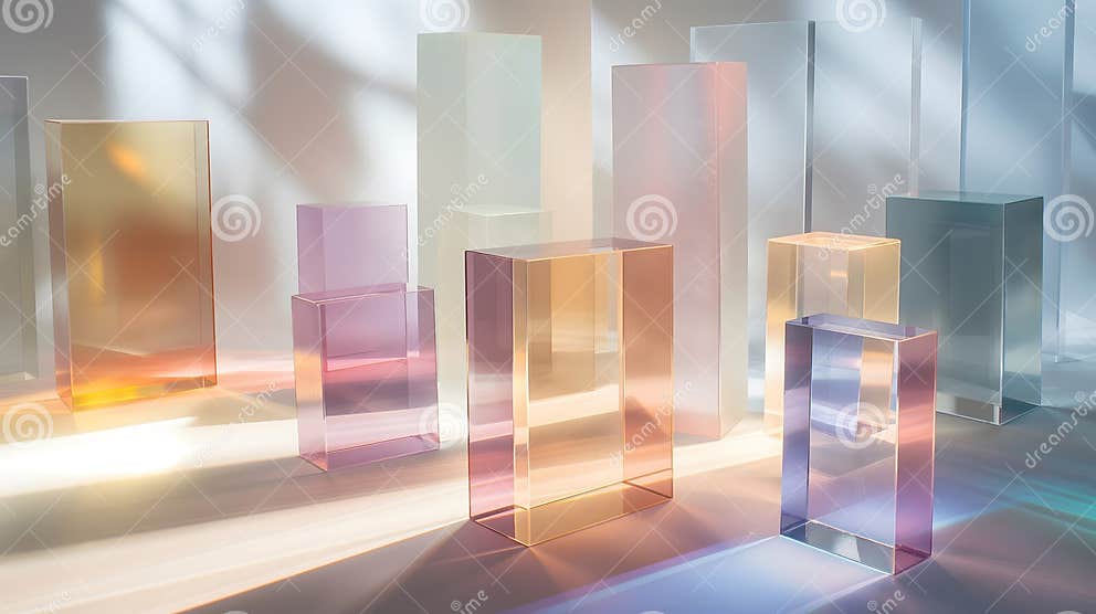 Translucent Prism Display stock illustration. Illustration of geometric ...