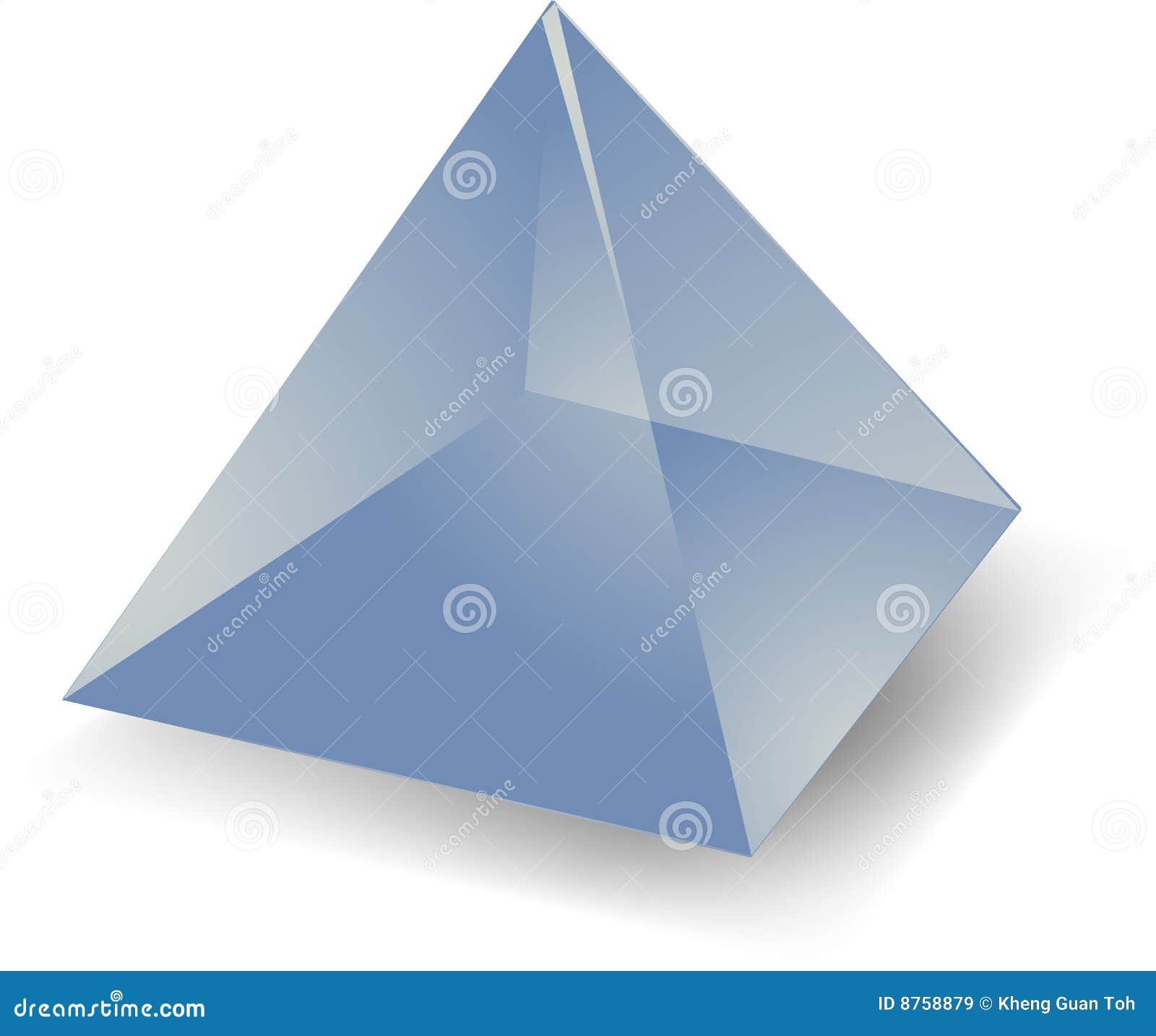 Translucent pyramid stock illustration. Illustration of glossy - 8758879
