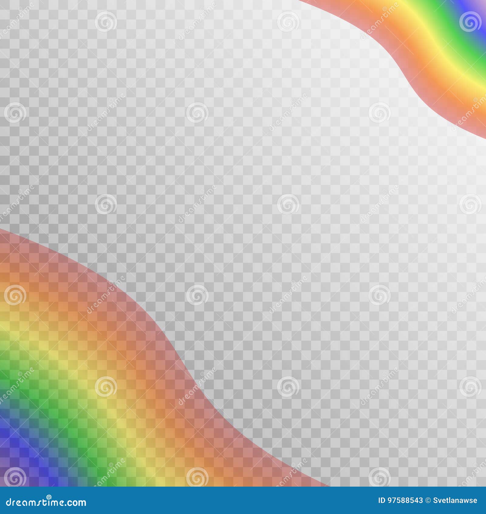 Translucent rainbow design stock vector. Illustration of pigment - 97588543