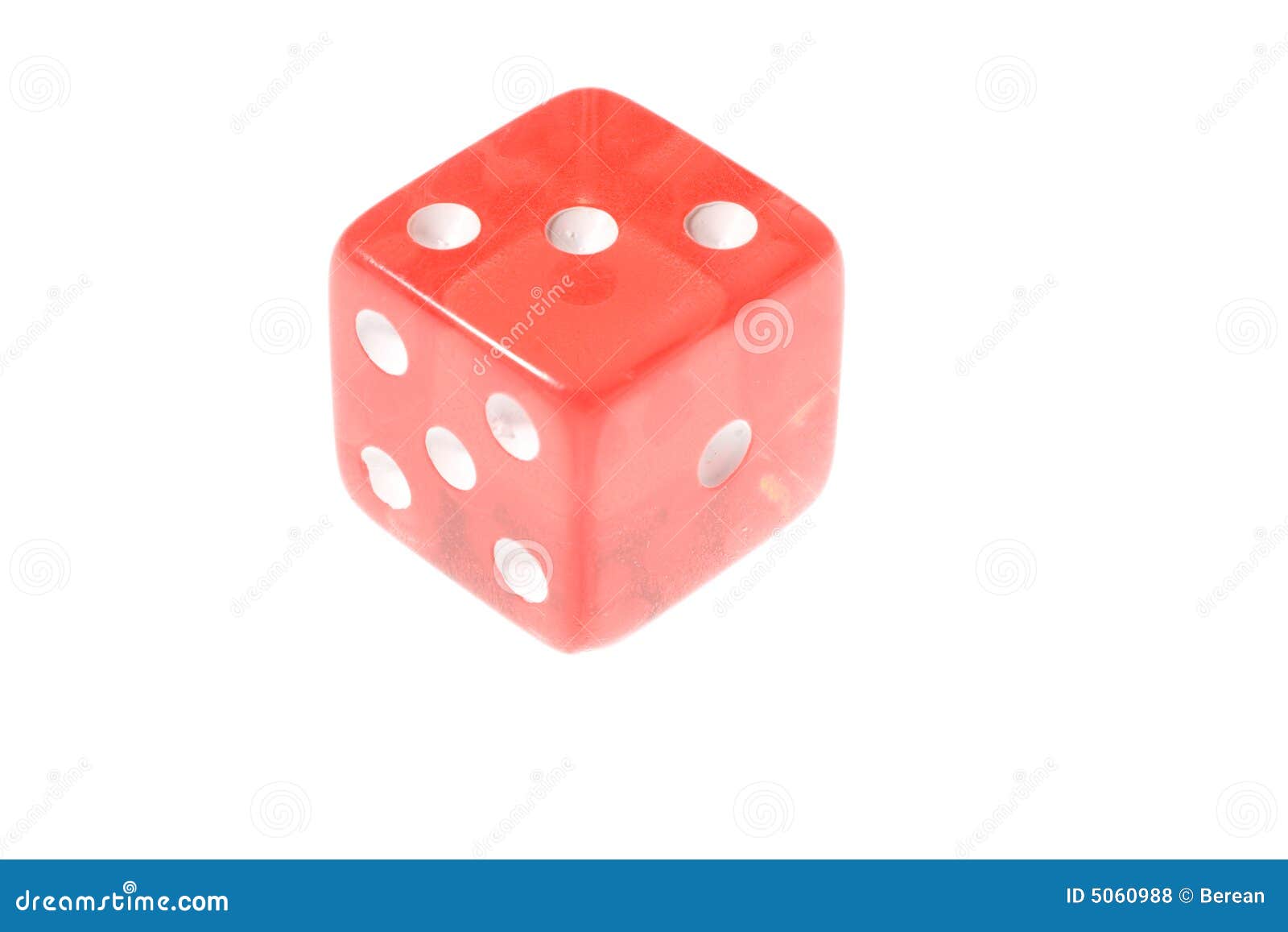 Translucent red die stock photo. Image of chance, numbers - 5060988