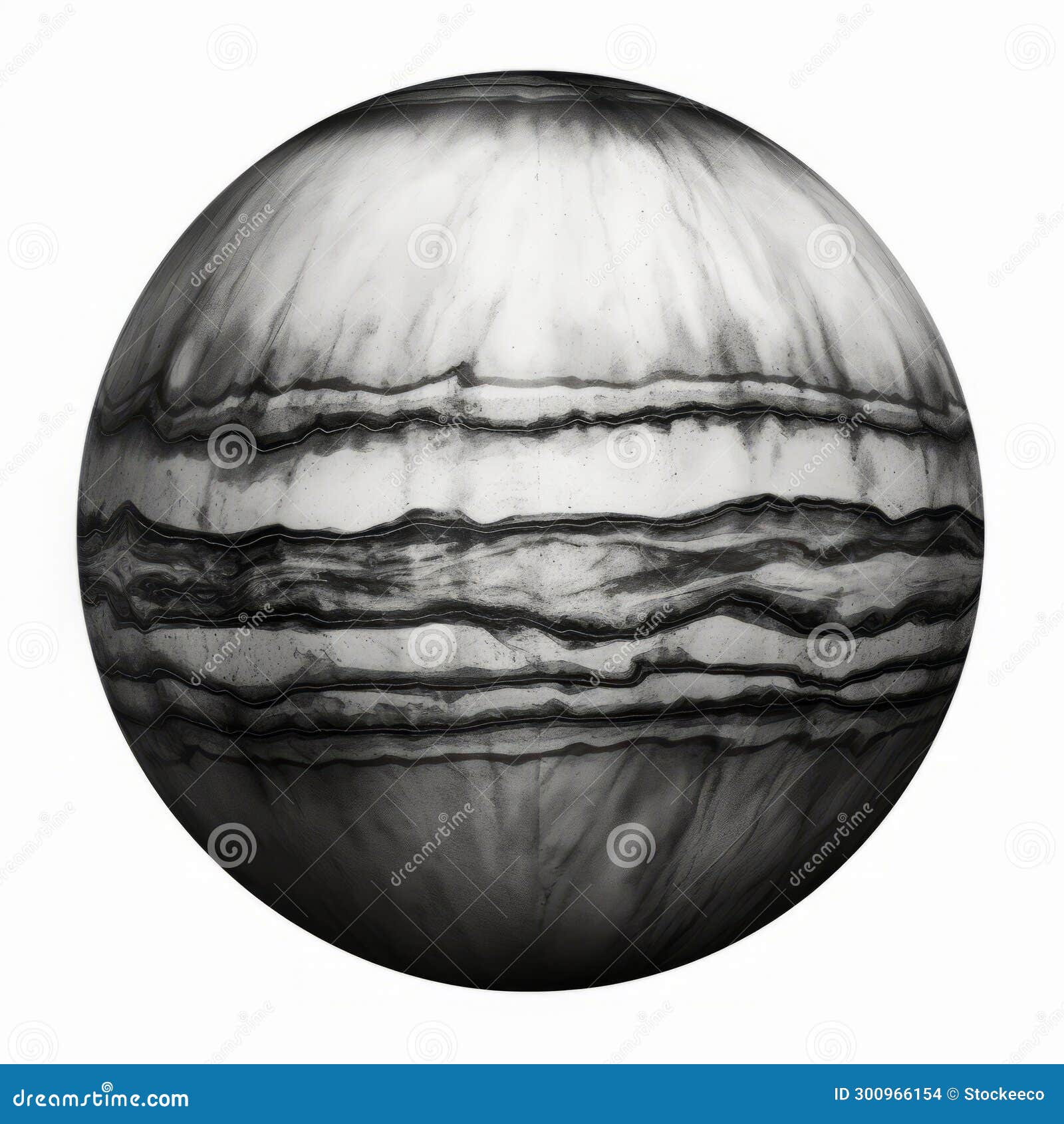 Translucent Resin Waves: a Hyperrealistic Black and White Planetary ...