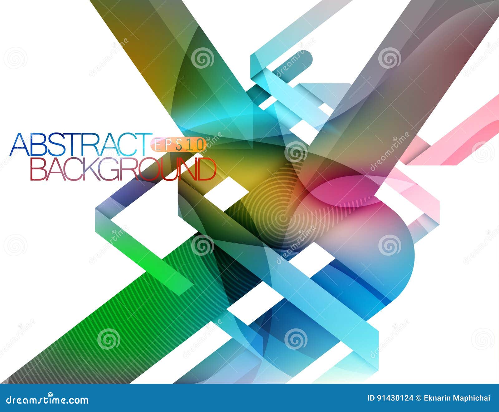 Translucent shape colors stock vector. Illustration of geometric - 91430124