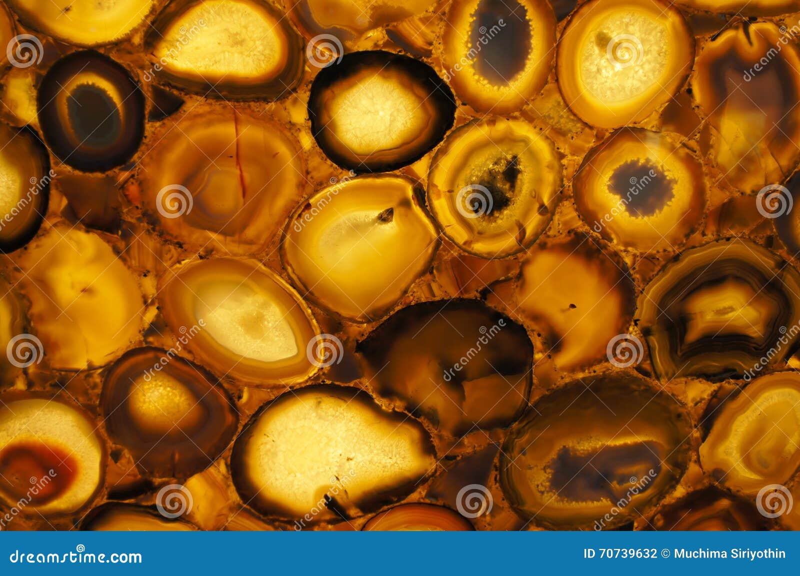 A Translucent Slice of Natural Stone Agate. Natural Patterns and ...