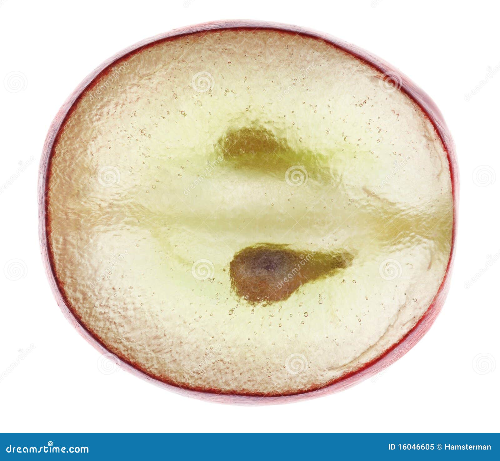 Translucent Slice of Red Grape Fruit Stock Image - Image of dark, ripe ...