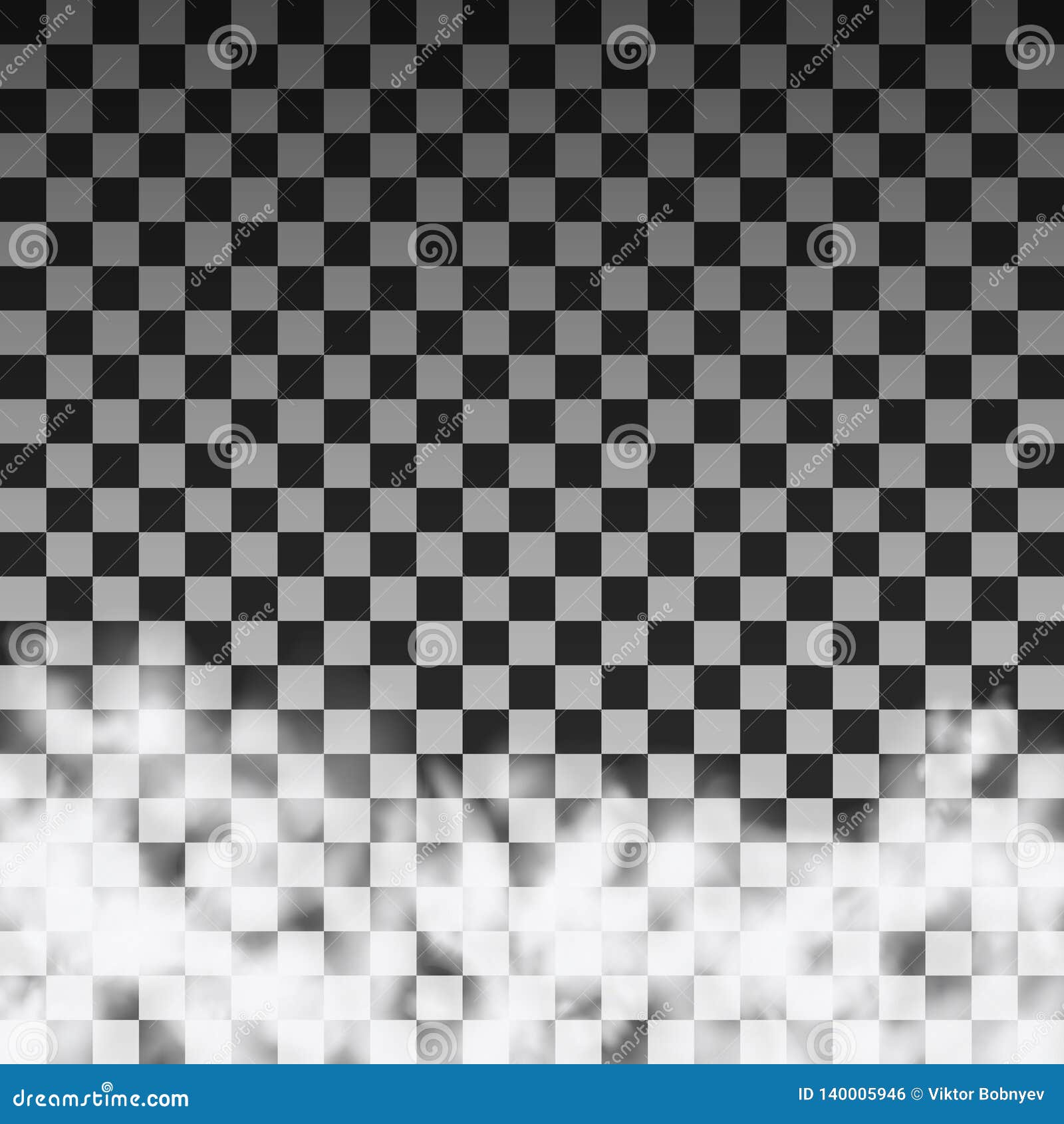 Translucent Smoke Cloud Template On A Transparent Background Vector ...