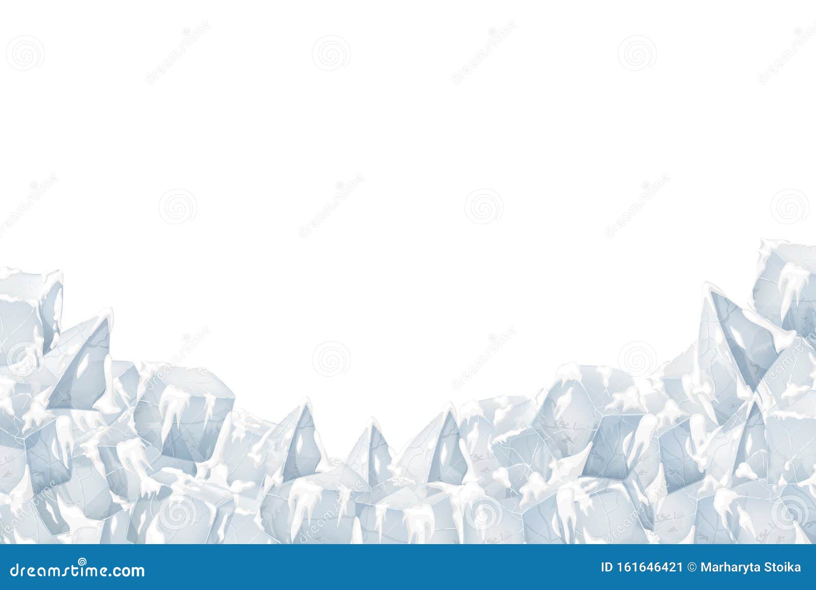 Translucent snow with ice. stock vector. Illustration of pile - 161646421