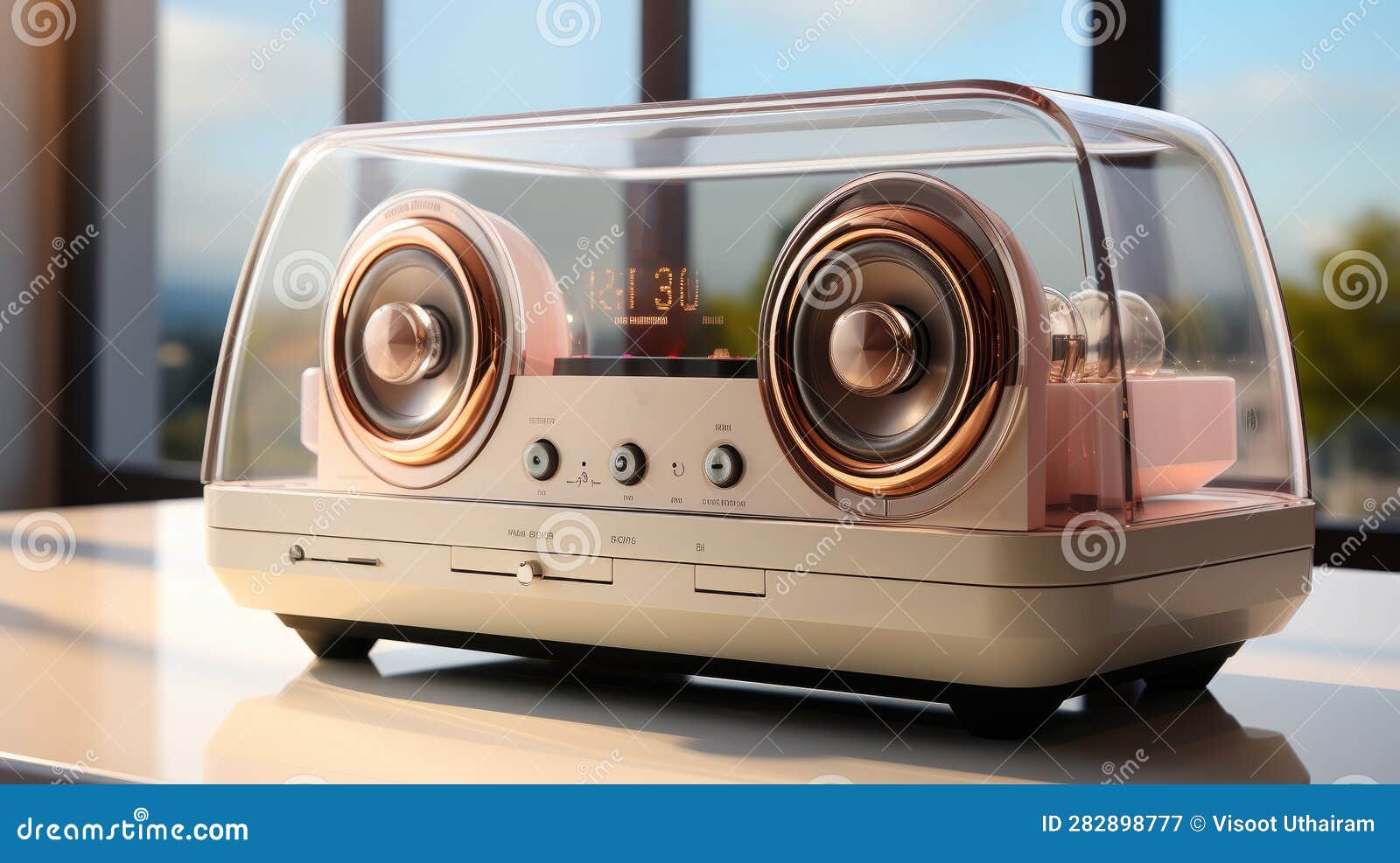 Translucent Speaker, Speaker High-end, Acrylic Case, Stereo Audio Stock ...