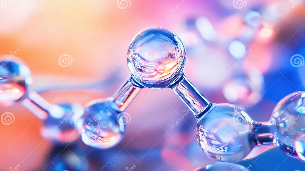 Translucent Spheres in Molecular Structure Stock Illustration ...