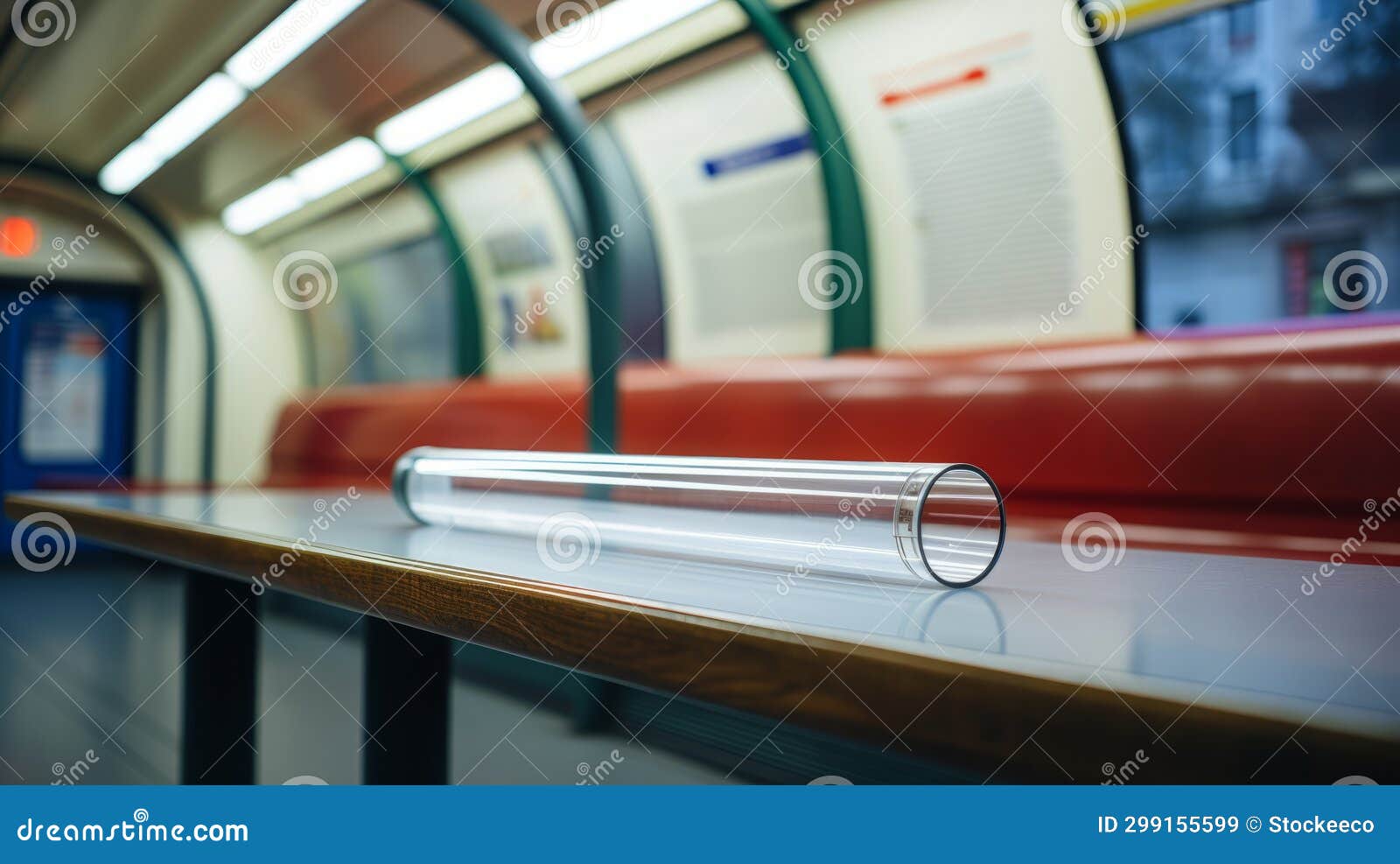 Translucent Tube on Subway Platform: a Hyperrealistic Study of ...