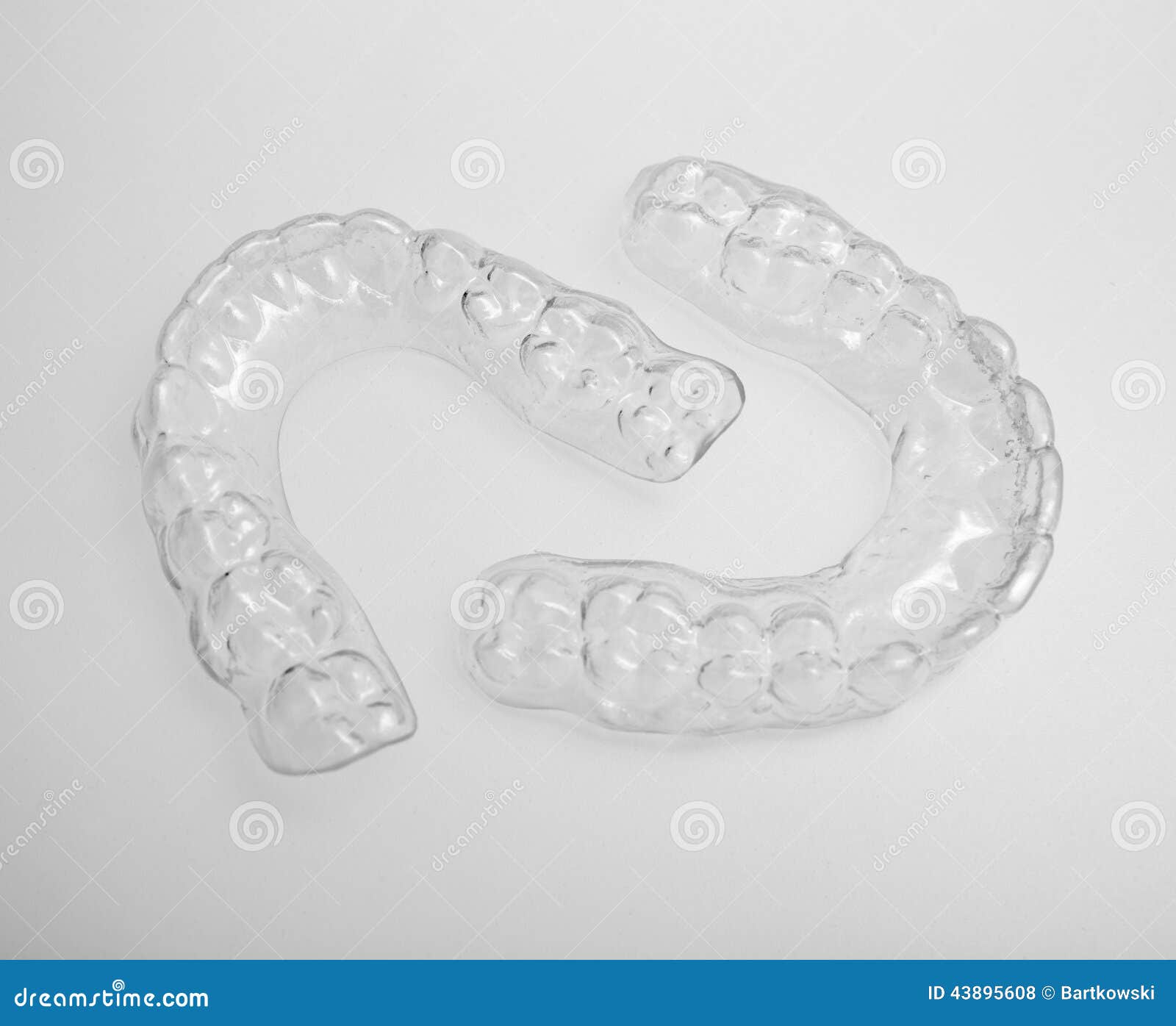 Translucent Upper Essix Retainer On A Gray Background Royalty-Free ...