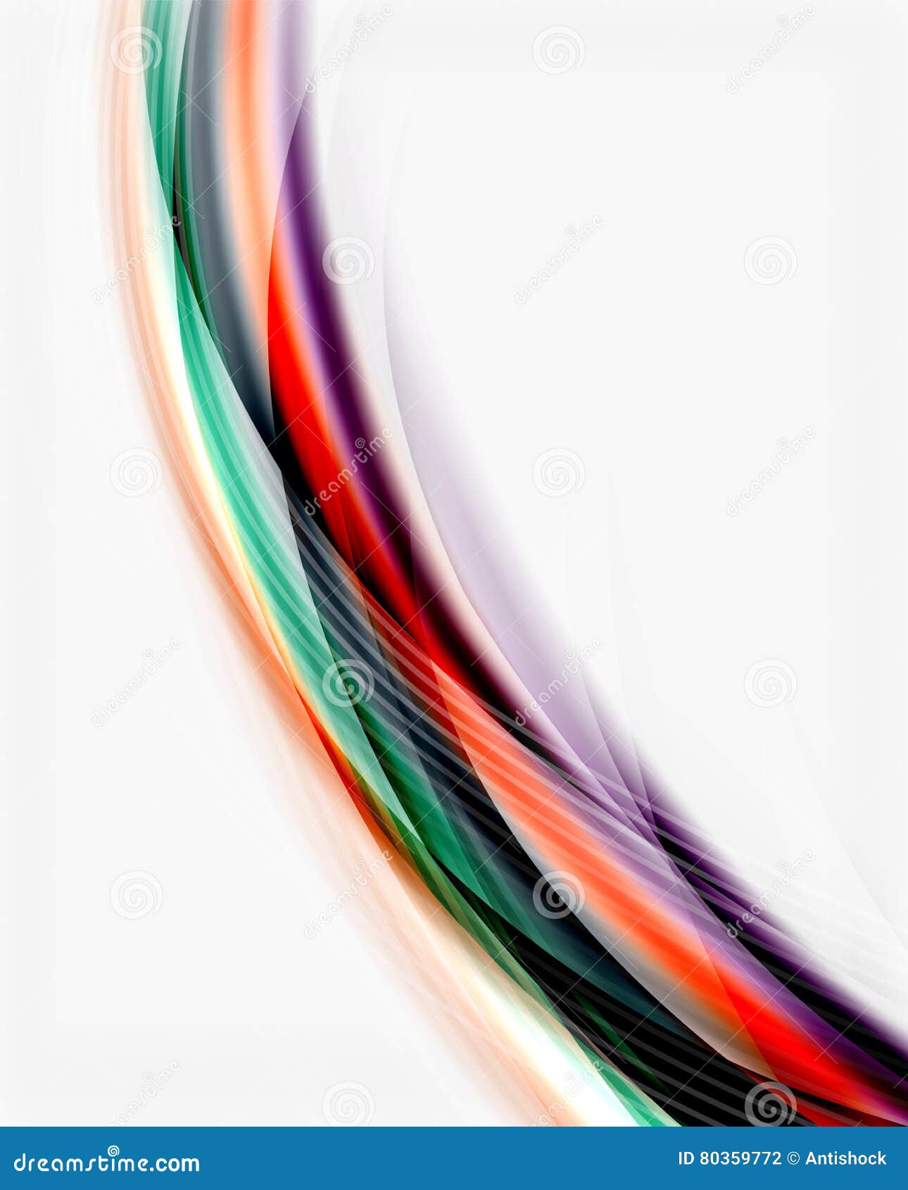 Translucent Vector Wave Line, Business or Technology Template Stock ...