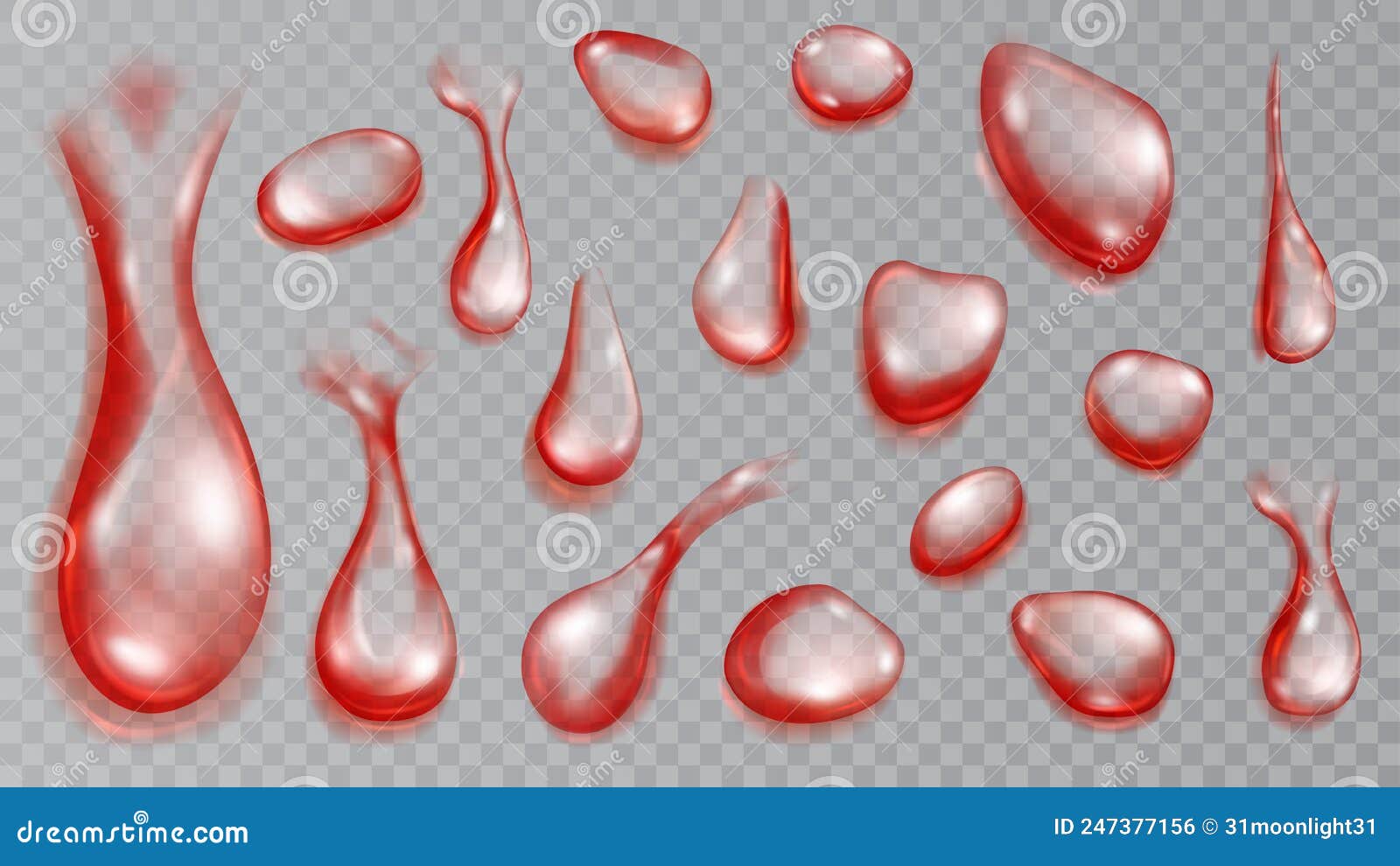 Translucent water drops stock vector. Illustration of rain - 247377156