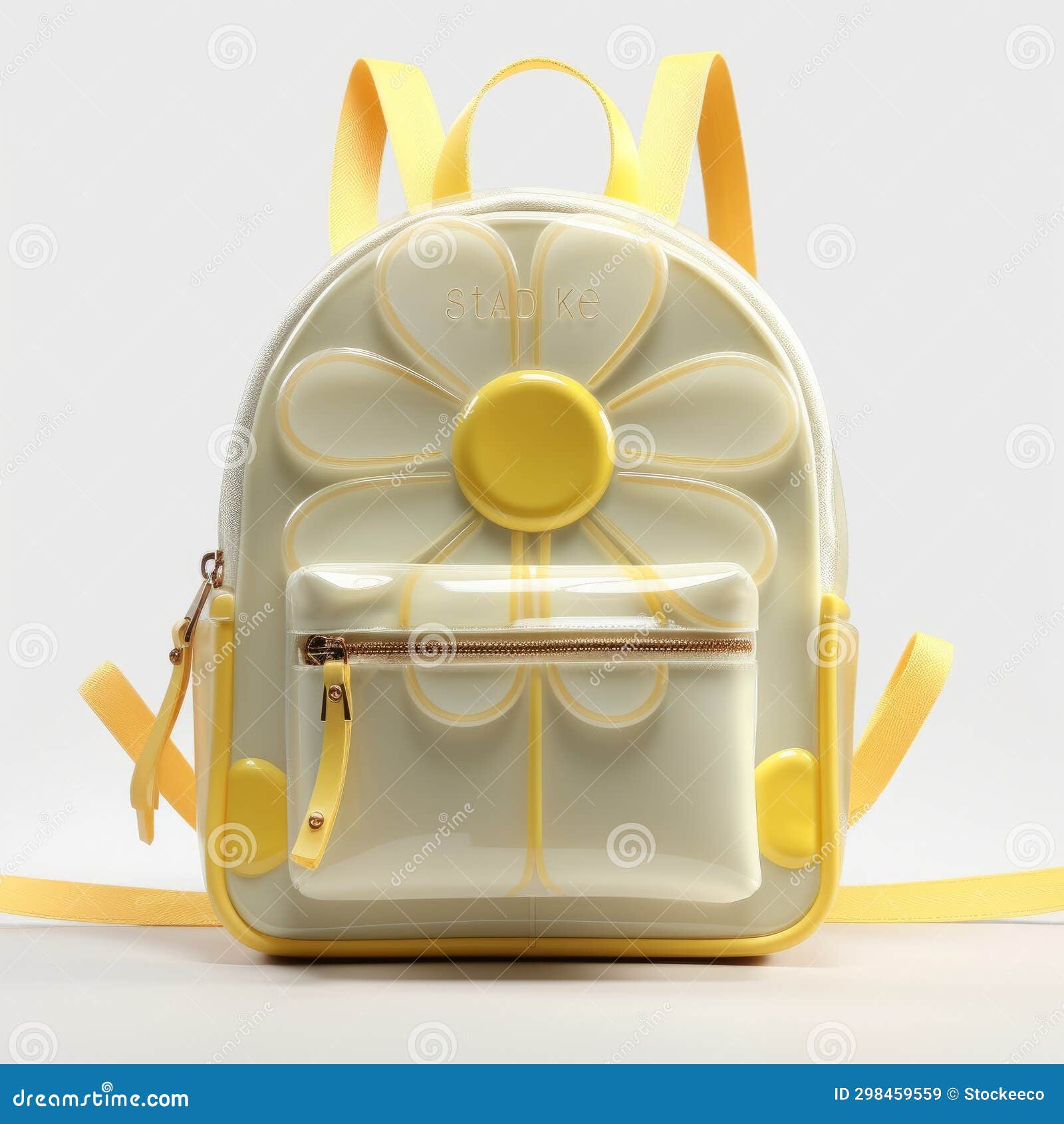 Translucent White and Yellow Daisy Backpack - Kidcore Style Stock ...
