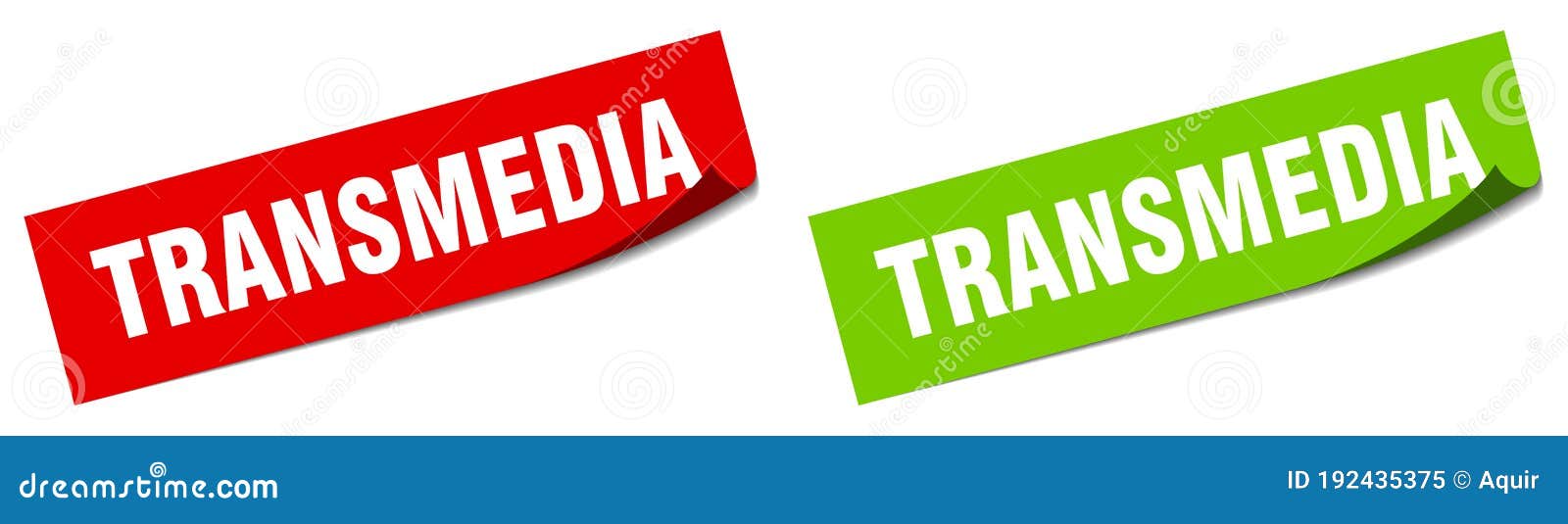 Transmedia Sticker. Transmedia Sign Set Stock Vector - Illustration of ...