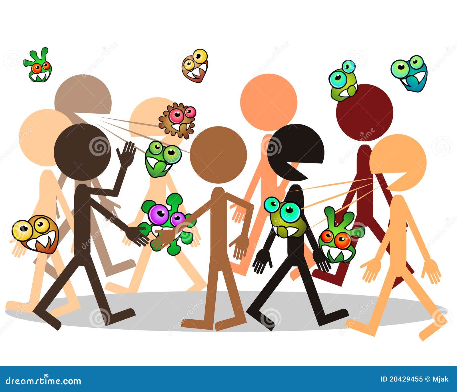 Transmisión De La Infección Ilustración del Vector - Ilustración de ...