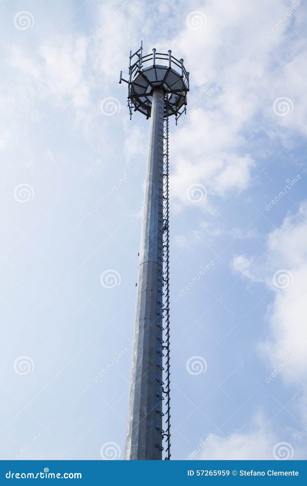 Pole With Metal Restraining Rope. Barrier, Enclosed VIP Area, Protected ...