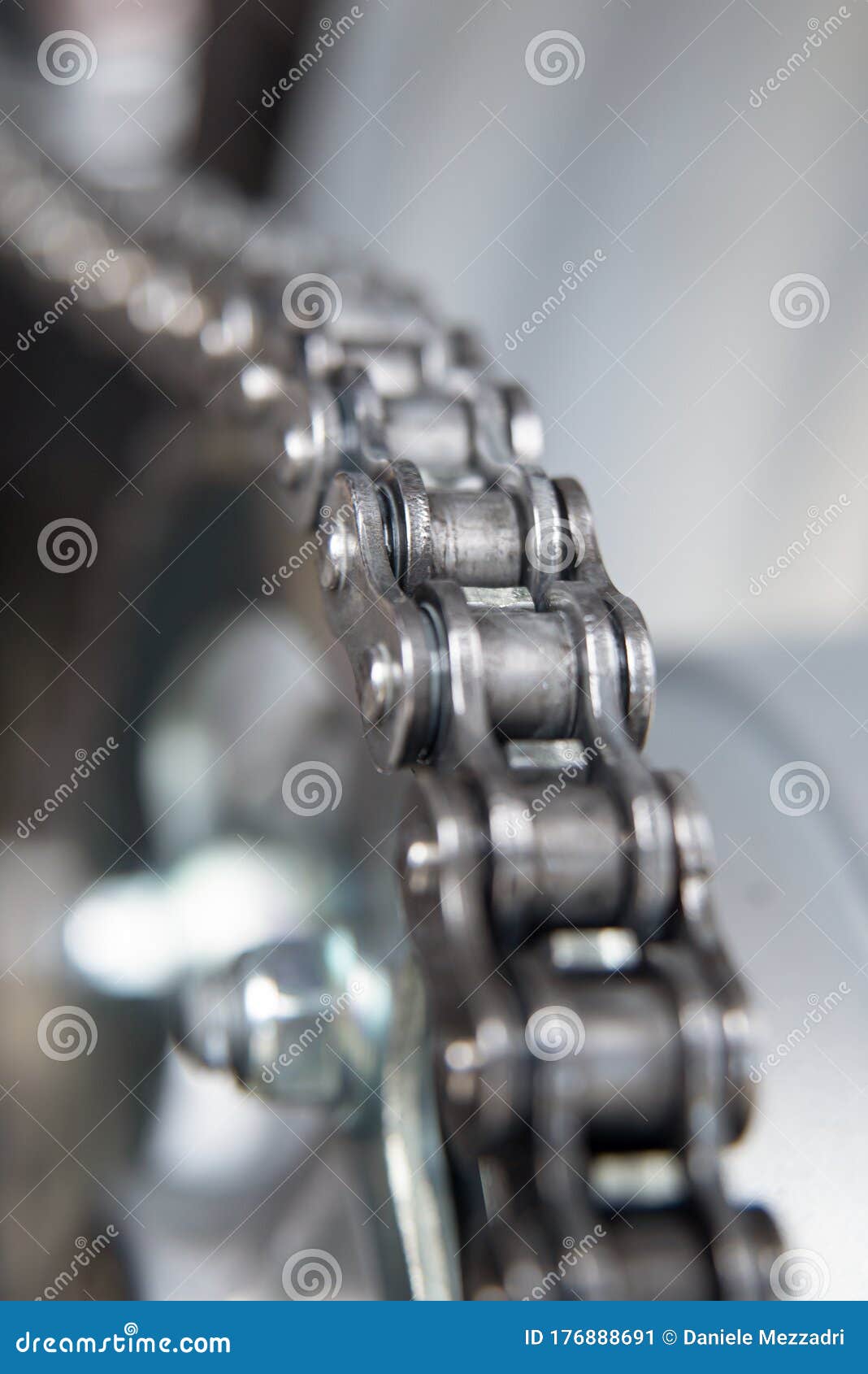 Transmission Chain of a Motorcycle Stock Image - Image of movement ...