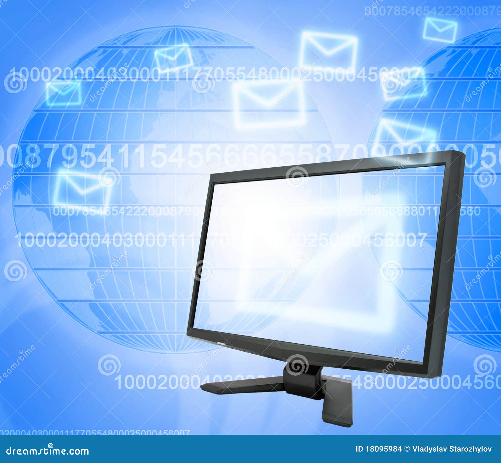 Transmission d'email photo stock. Image du message, postcard - 18095984