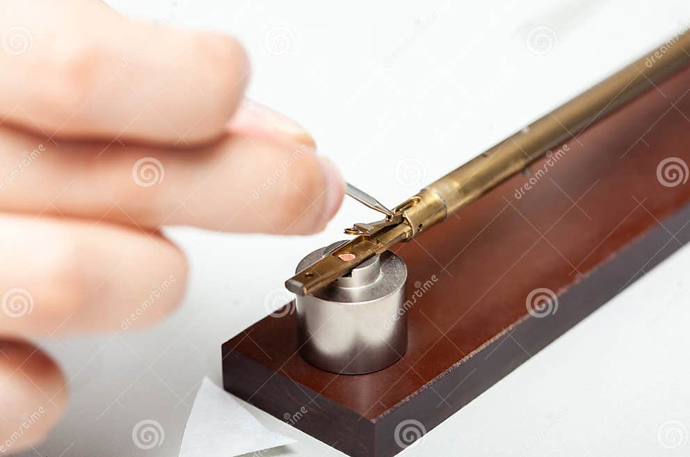 Transmission Electron Microscope Sample Holder Been Loaded with an ...