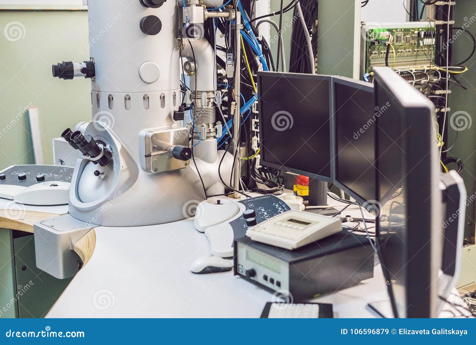 Transmission Electron Microscope in a Scientific Laboratory Stock Image ...