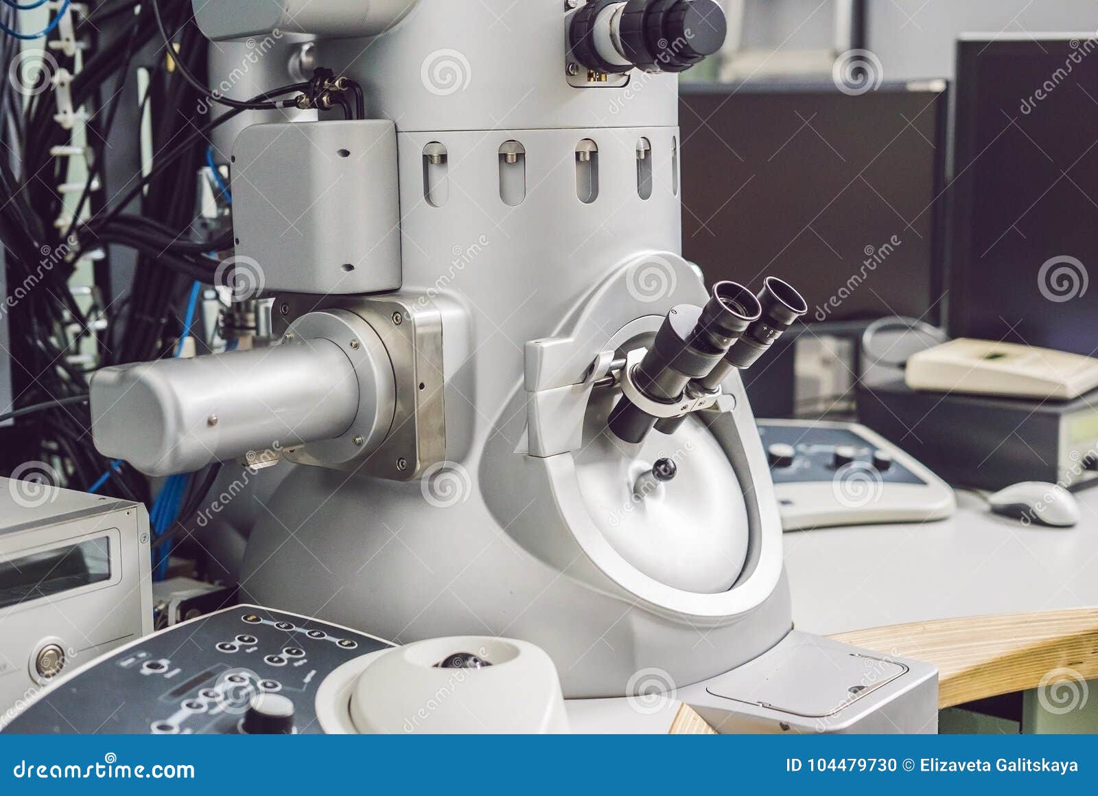 Transmission Electron Microscope in a Scientific Laboratory Stock Photo ...