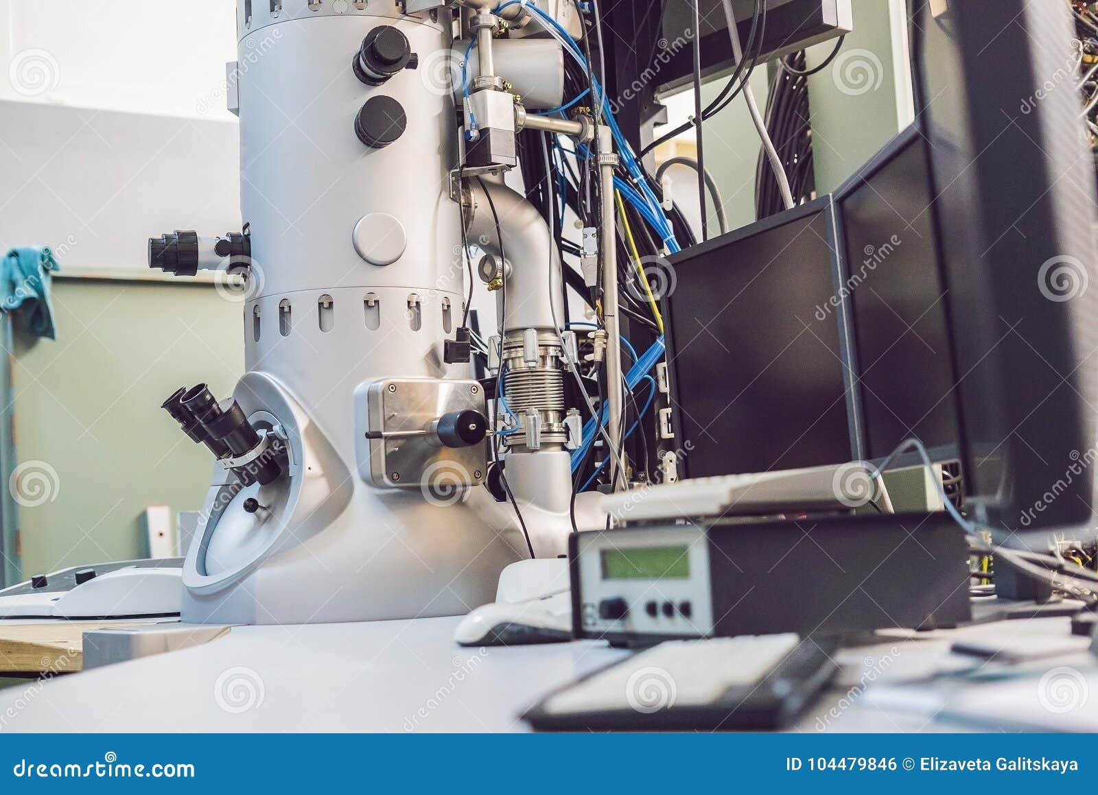 Transmission Electron Microscope in a Scientific Laboratory Stock Photo ...