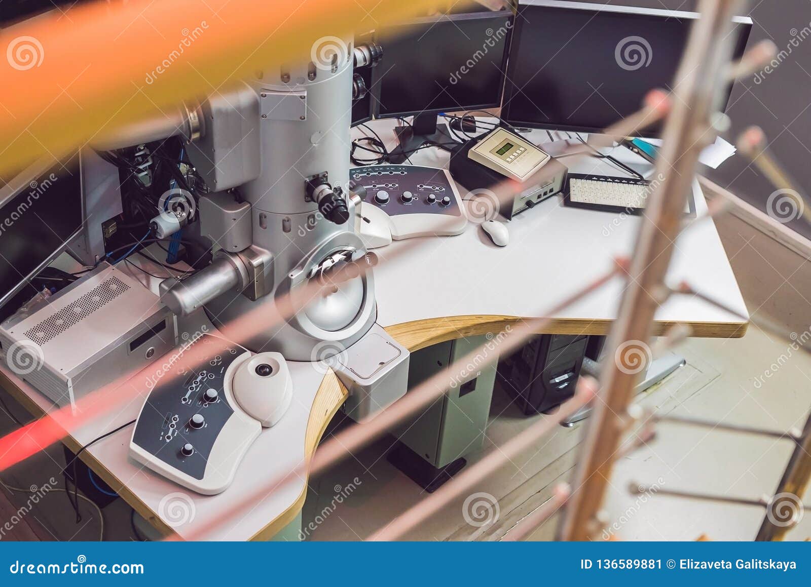 Transmission Electron Microscope in a Scientific Laboratory Stock Image ...
