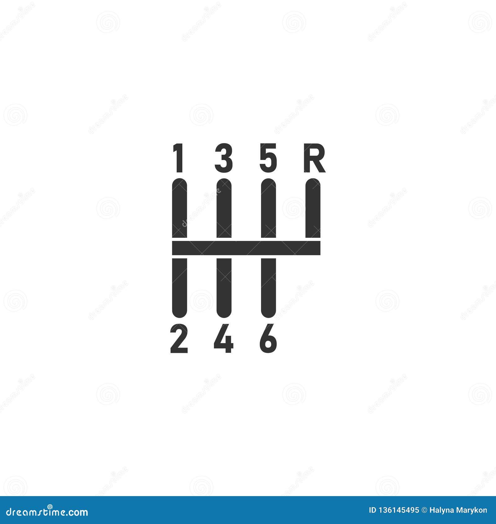 Transmission icon flat stock vector. Illustration of mark - 136145495