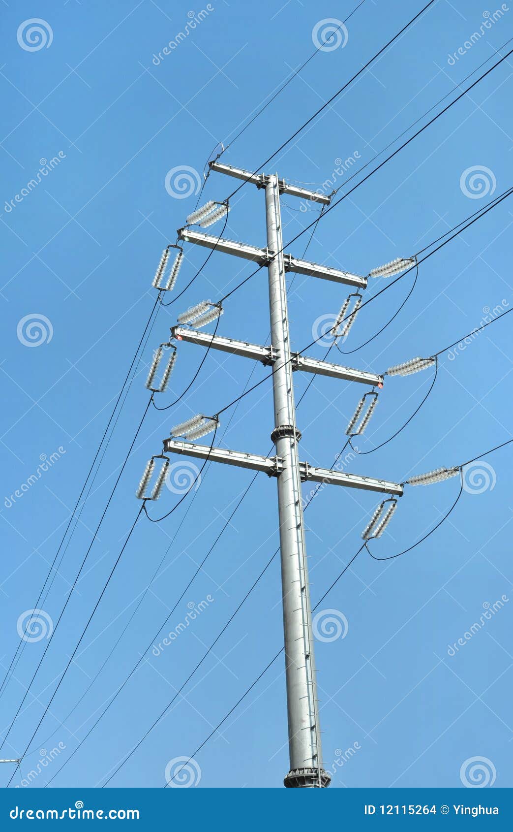 Transmission line stock photo. Image of electricity, construction ...